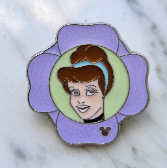 Disney | Jewelry | Cinderella Flower Disney Pin | Poshmark